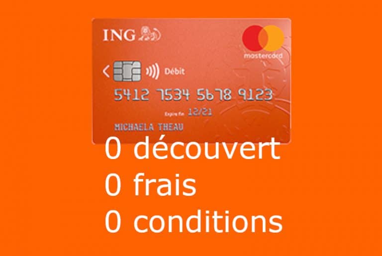 ING élargit sont offre avec une carte standard – 01 banque en ligne
