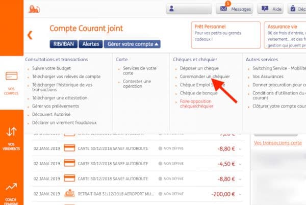 Comment commander un chéquier ING ? – 01 banque en ligne